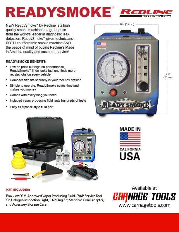 ReadySmoke™ Leak Detection Kit by Redline Detection 95-0400 – Carnage Tools
